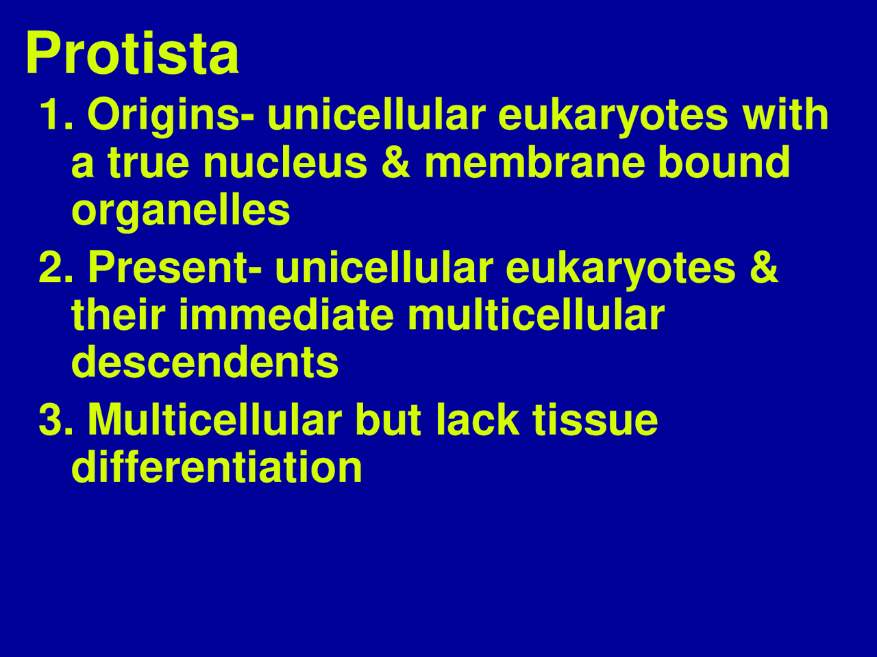 Protista Environment Ecology Evolution Thesis Bio 1060 Docsity