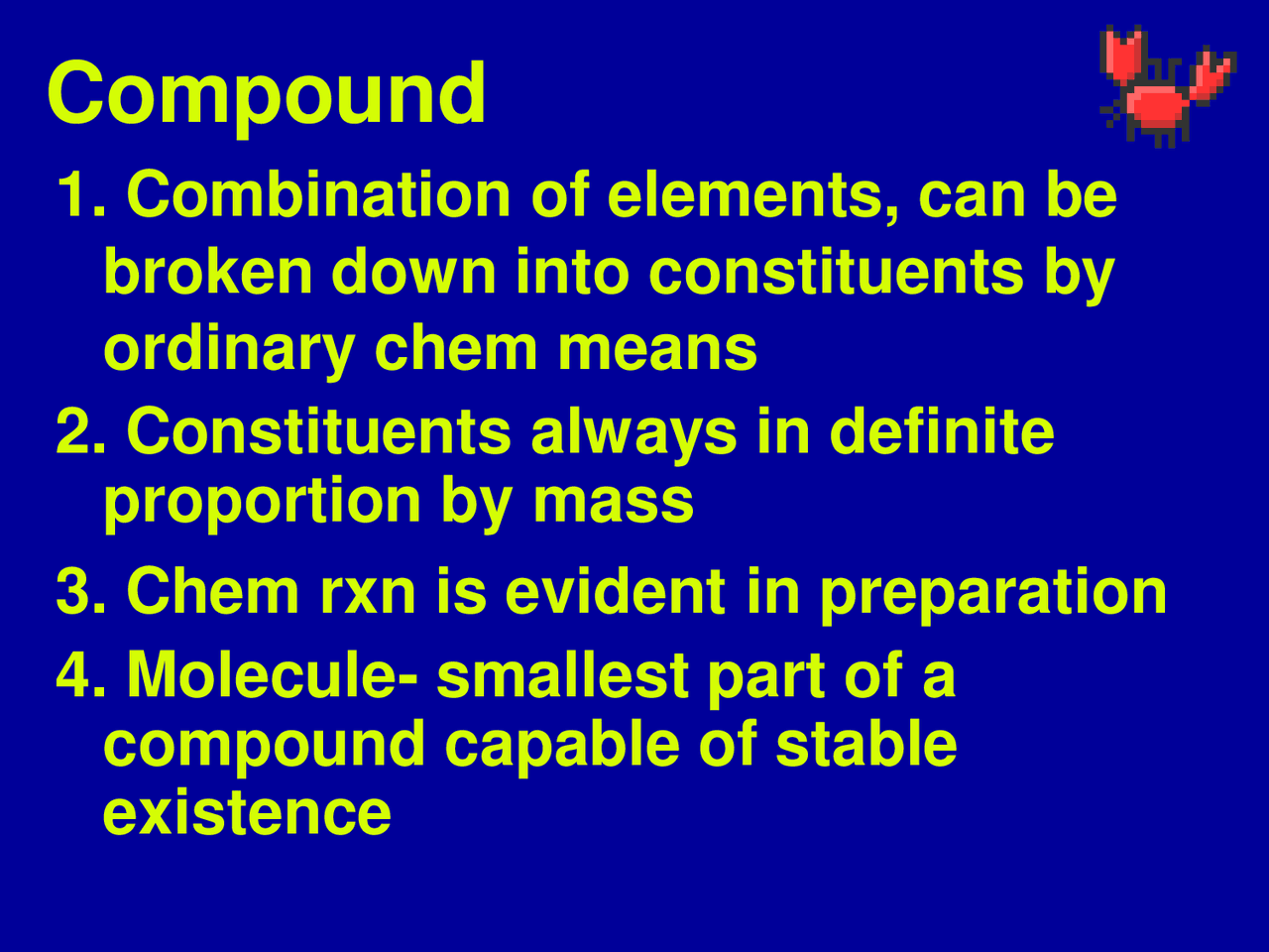 Compound, Bonding - Lecture Slides | BIO 1100 - Docsity