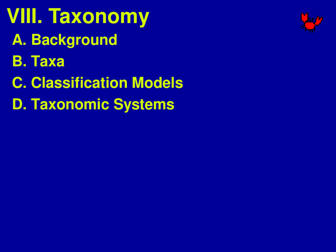 The Background of Taxonomy and Classification Models - Lecture Slides ...