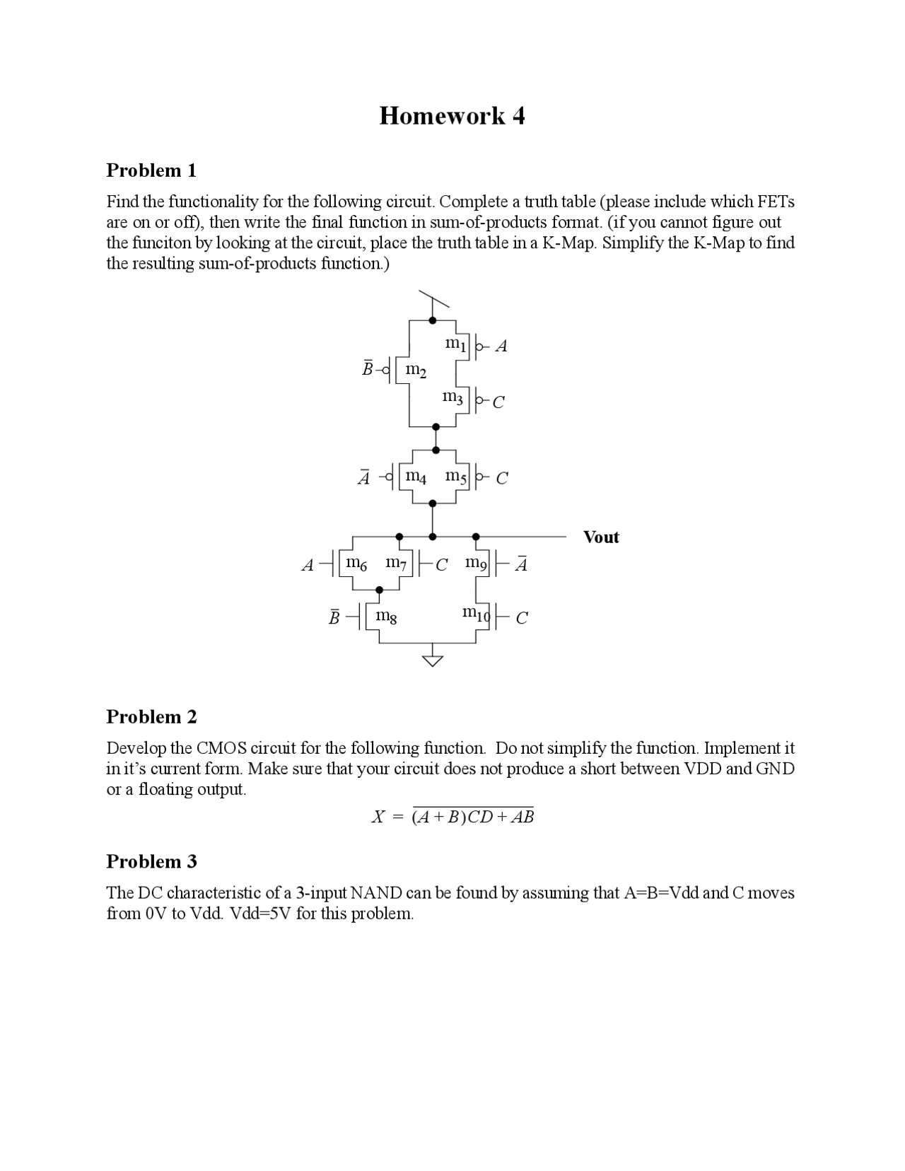 Assignment 4 Questions Digital Systems Ece 333 Docsity