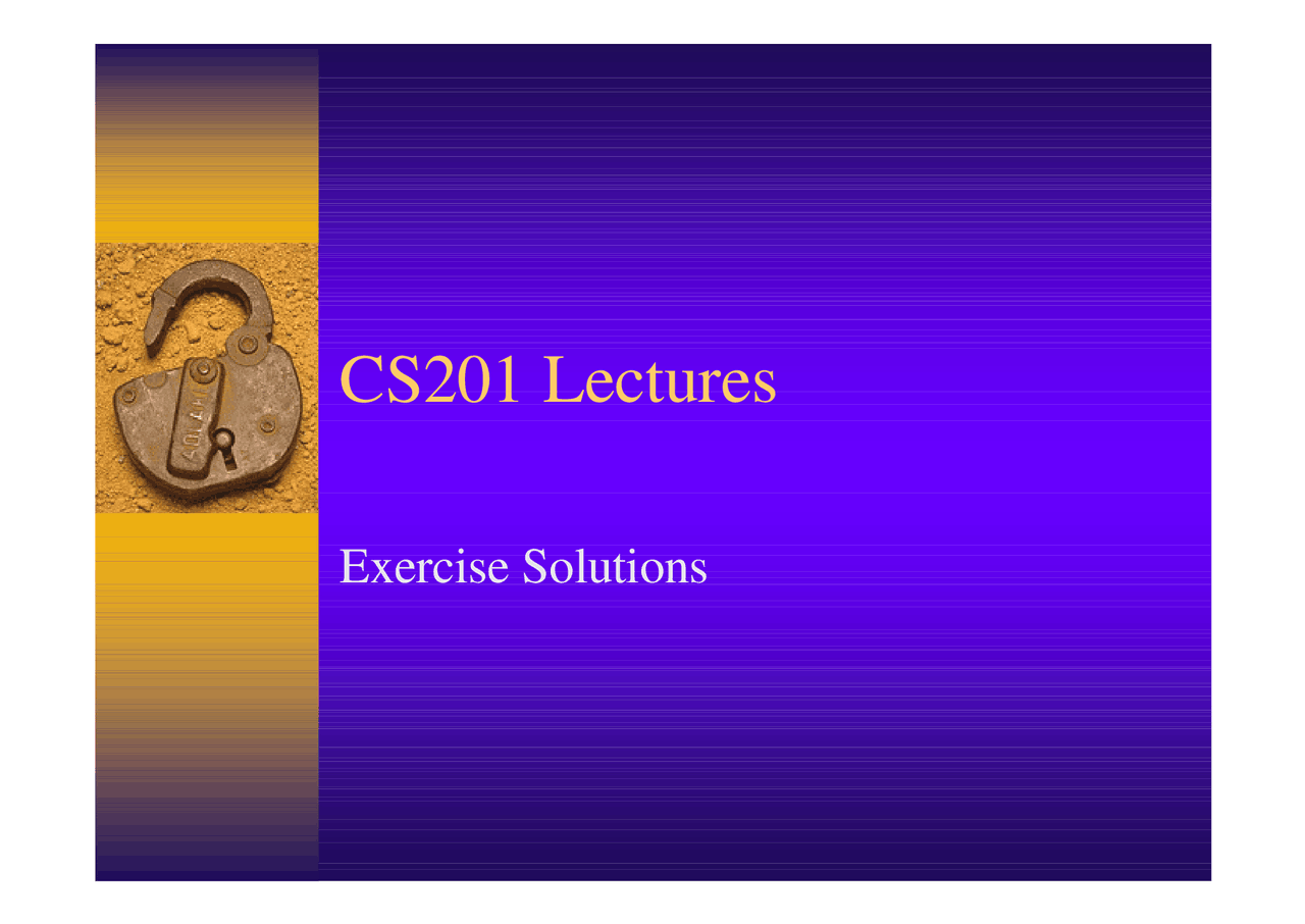 Global Symbols Static Locals Lecture Slides Cs 201 Docsity 4625