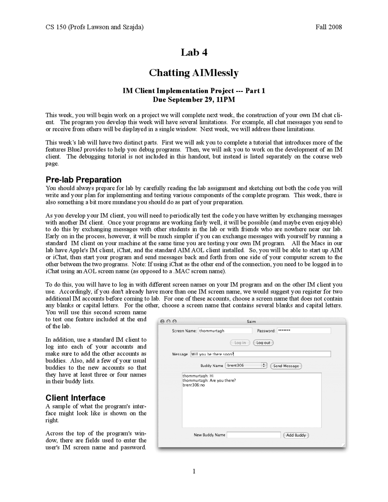 Client Implementation Project Laboratory Review Cmsc 150 Docsity