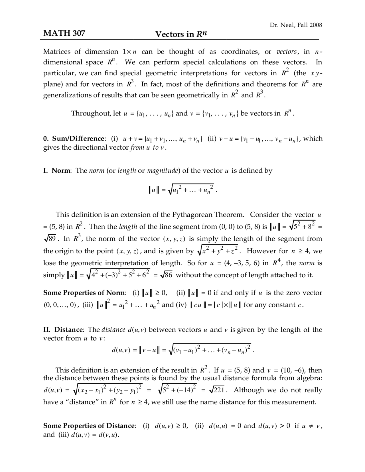 Vectors In Rn Matrices Of Dimension 1 Introduction To Linear Algebra