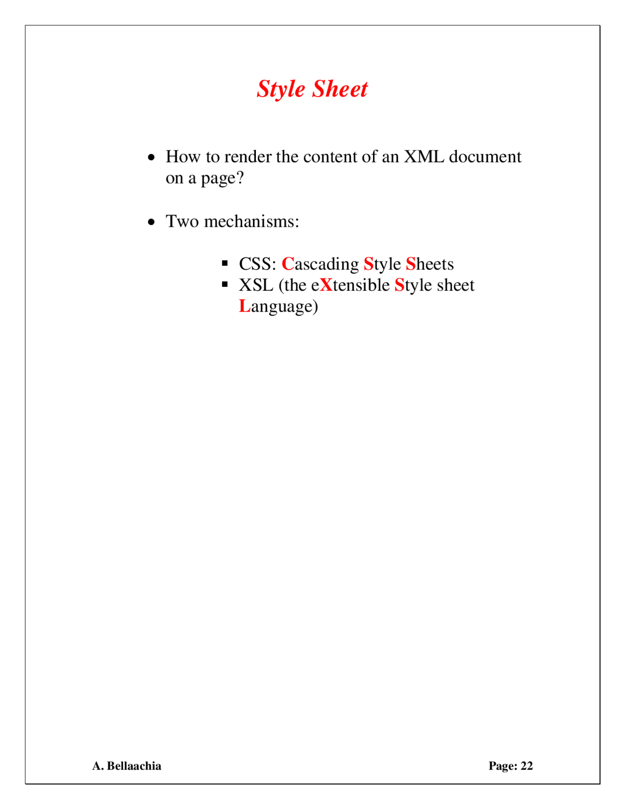 Style Sheet And Css Lecture Slides Csci 210 Docsity