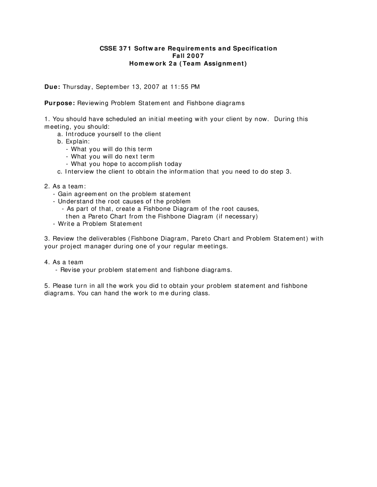 Problem Set 2 Software Requirements And Specification Csse 371
