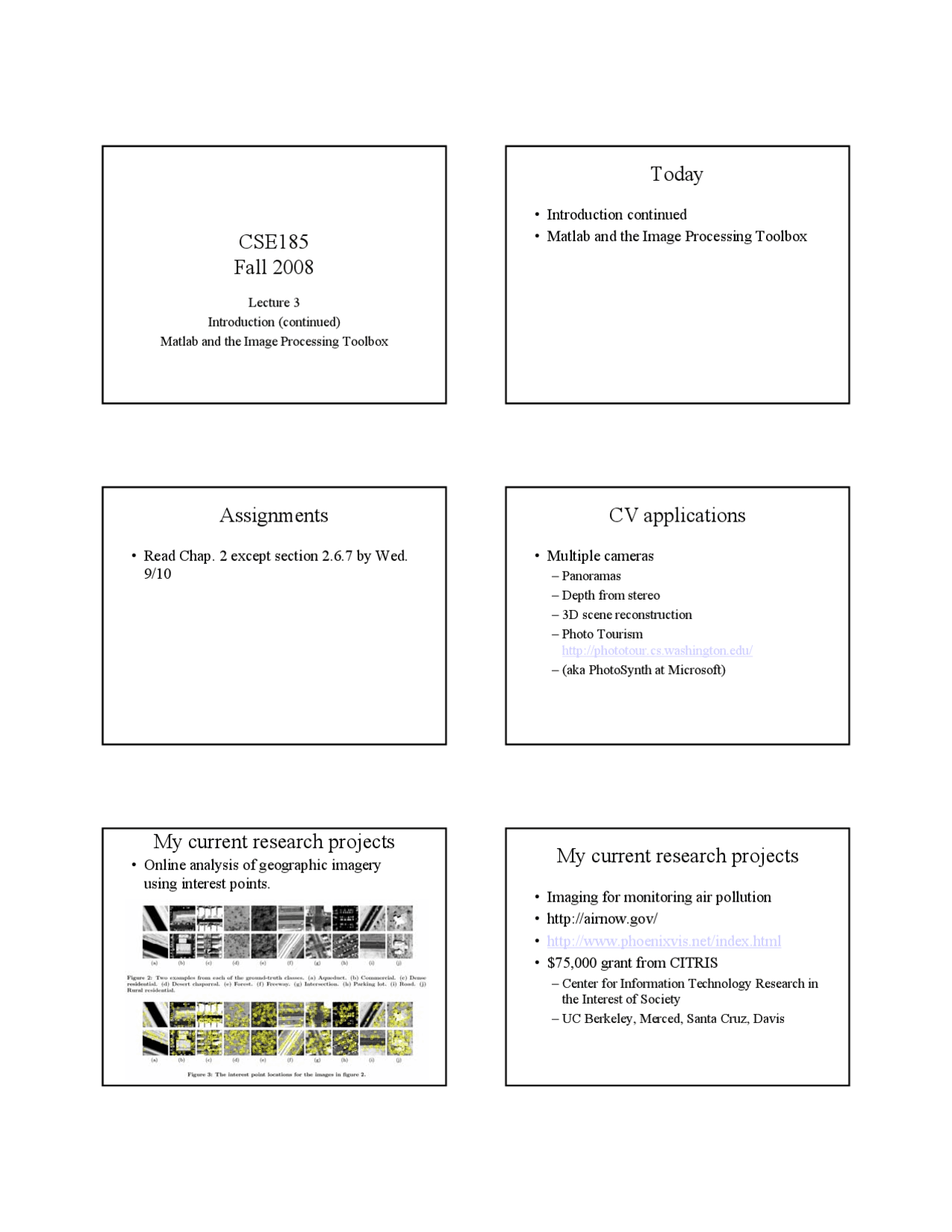 Matlab And Image Processing Toolbox Lecture Slides Cse 185 Docsity 6780