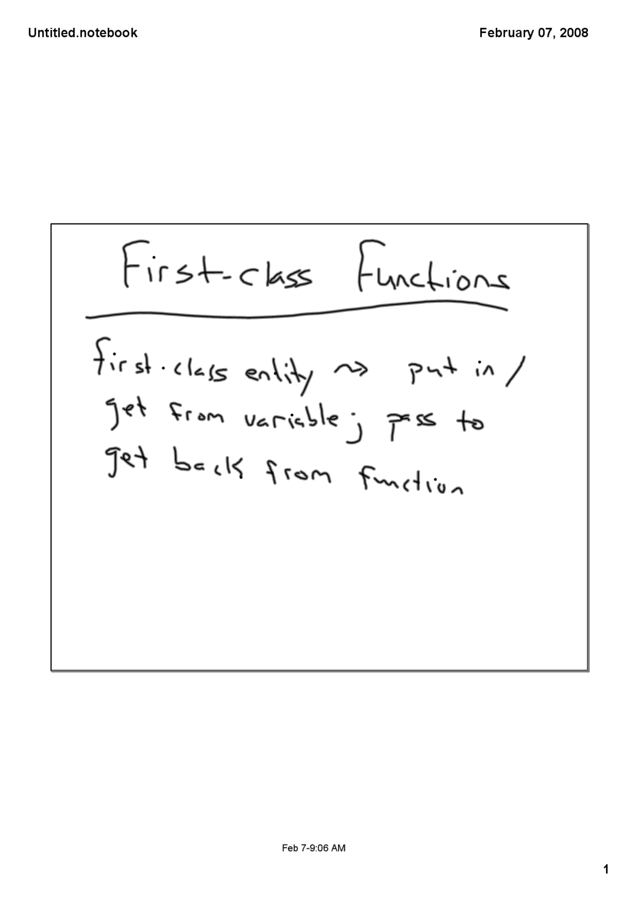 First Class Functions Software Engineering I Notes Csci 143 Docsity