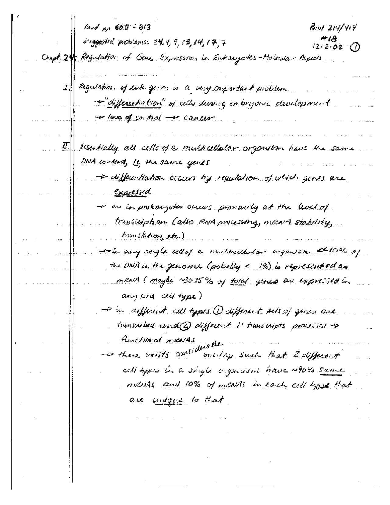 Problems With Solutions For Genetics Biol 214 Docsity