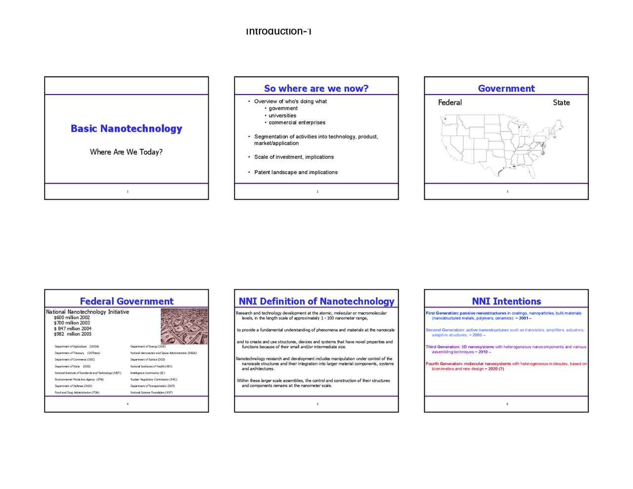 Basic Nanotechnology Lecture Slides Ee 530 Docsity
