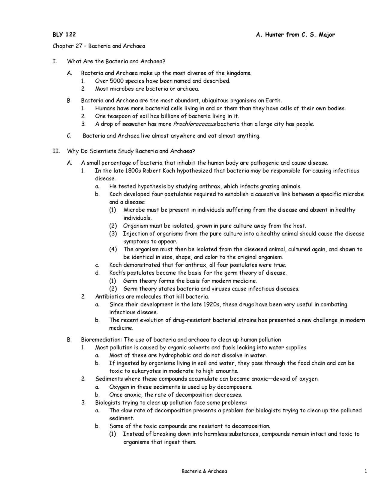 Solved Problems On Bacteria And Archaea Final Exam Bly 122 Docsity
