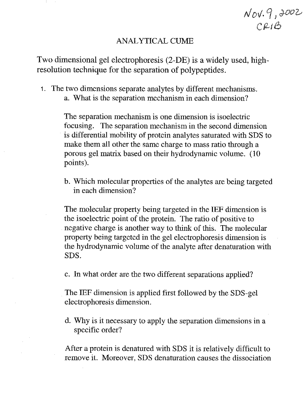 Analytical Come Solved Assignment Experimental Chemistry Ii Chem