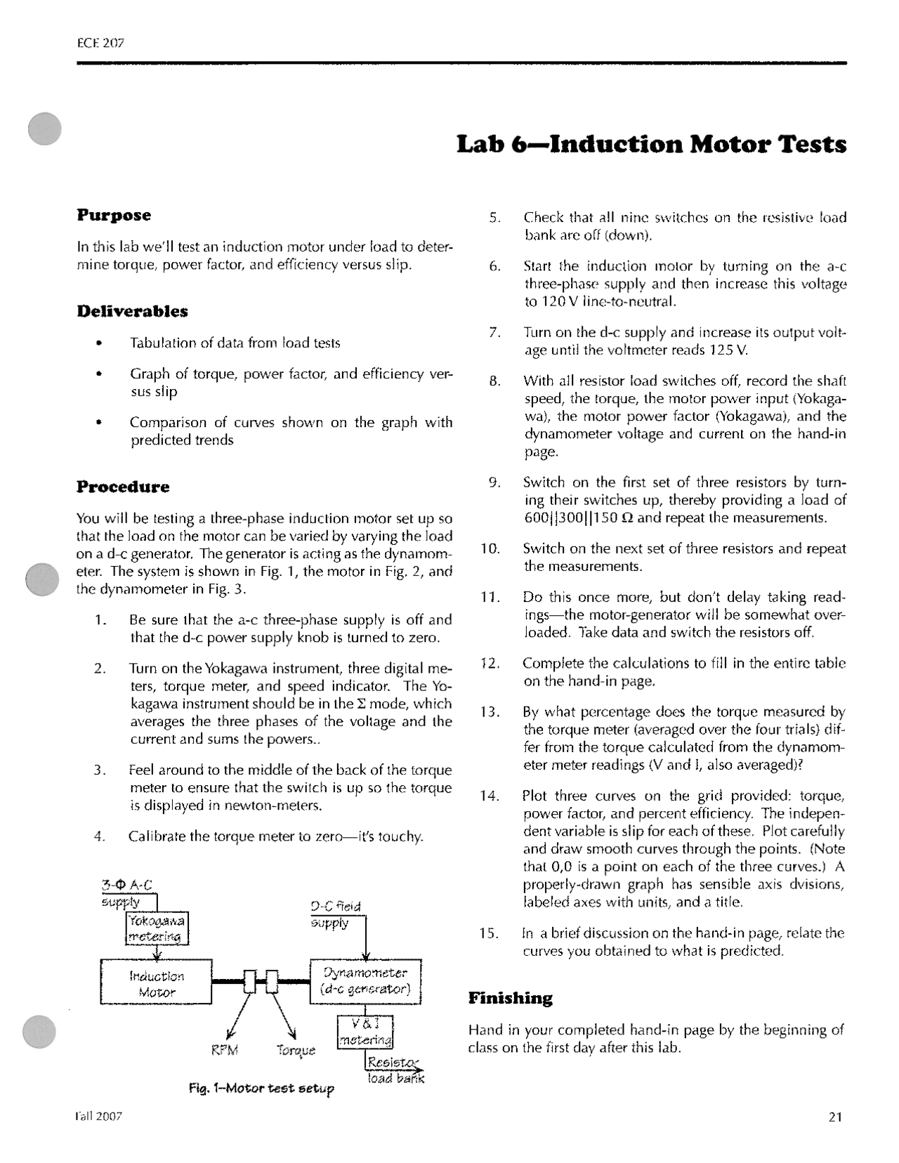Elements Of Electrical Engineering Ii Lab 6 Ece 207 Docsity