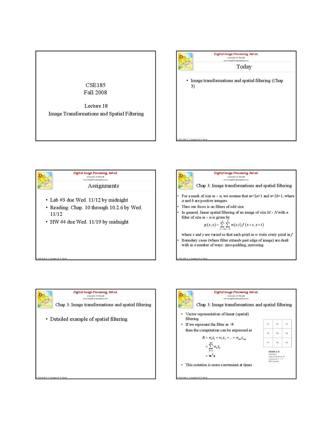 Lecture Slides For Introduction To Computer Vision Cse 185 Docsity 6010