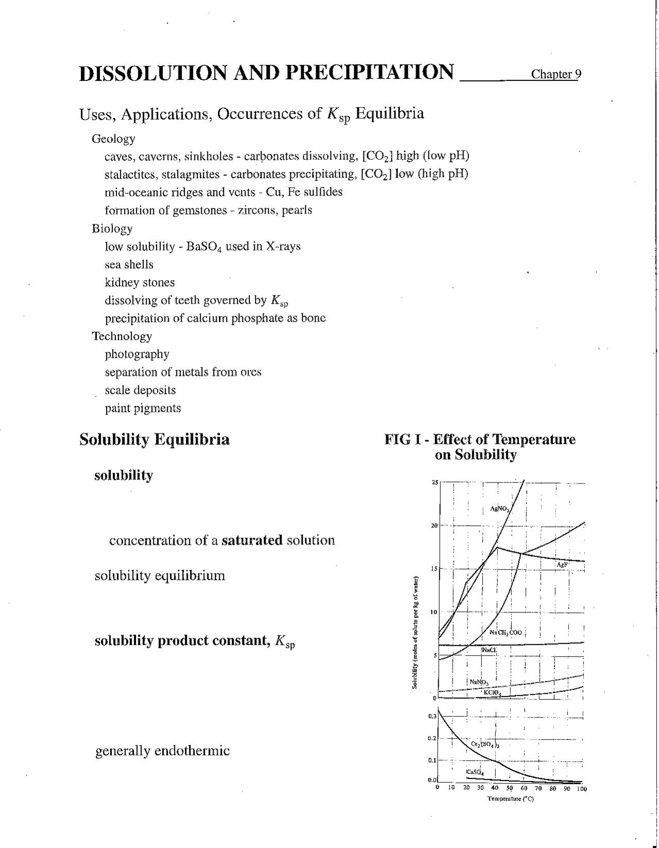 Dissolution And Precipitation Notes Chem 112 Docsity