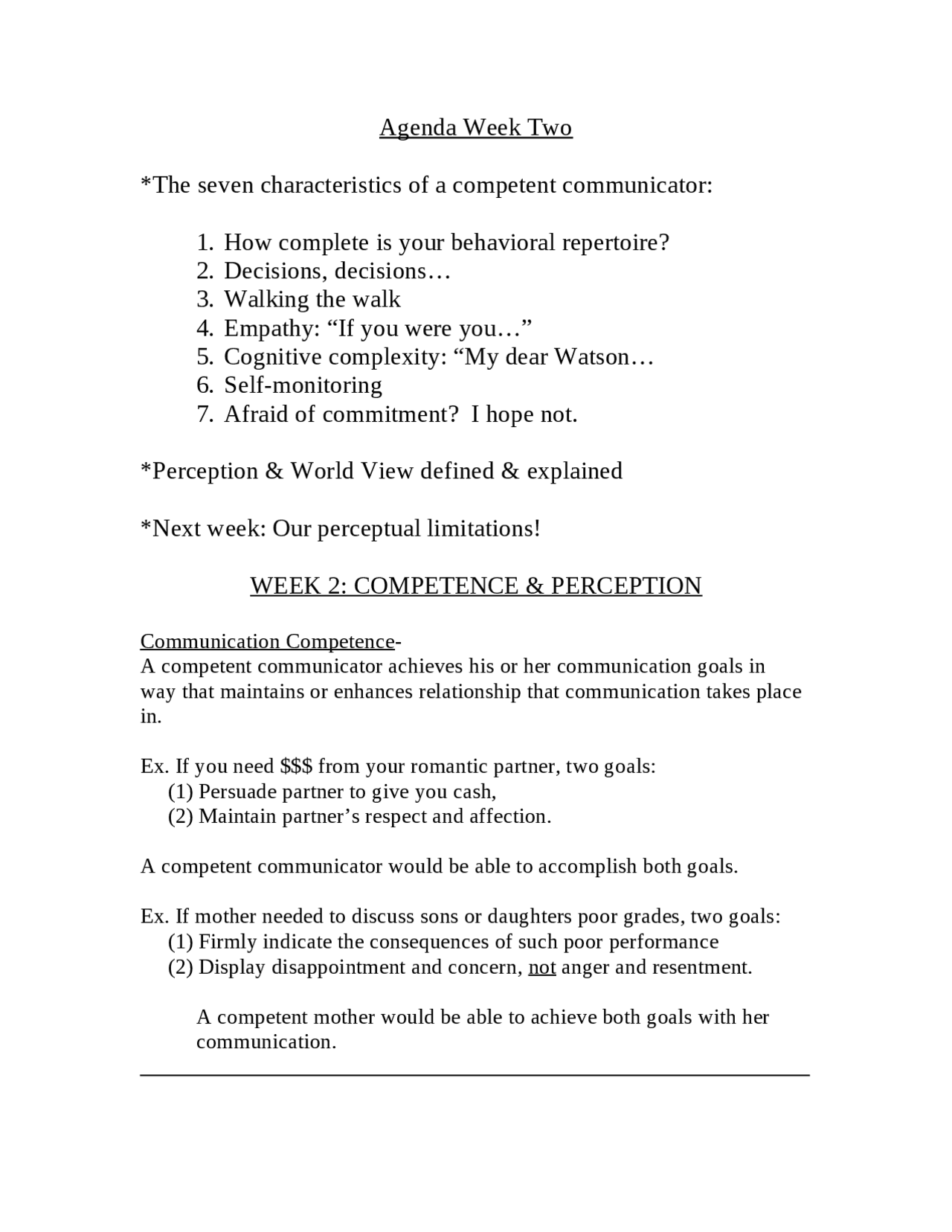 Characteristics Of Components Of Communicator Lecture Notes Hcom