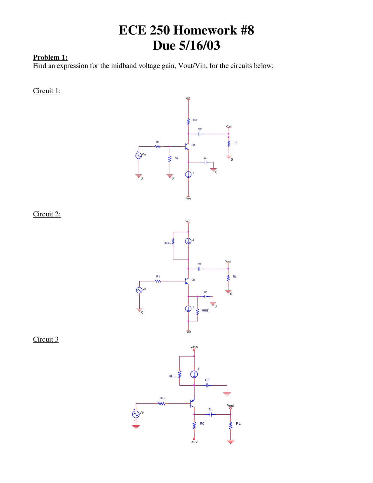 Electronic Device Modeling Homework 8 Practice Problems Ece 250