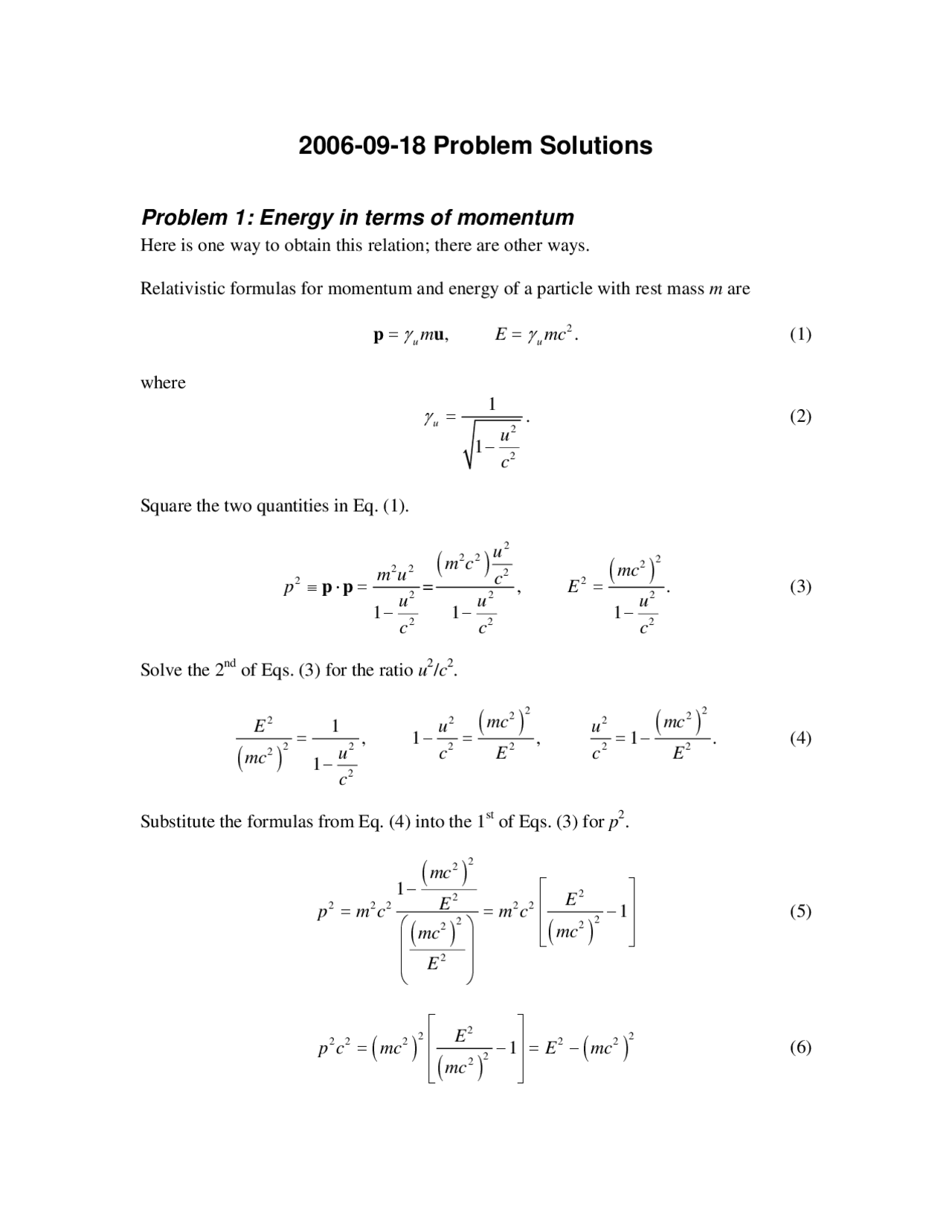 Resolution Of Problems On Elementary Modern Physics Phy 215 Docsity