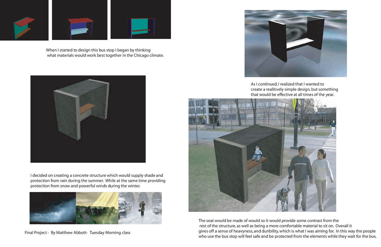 Bus Stop Design Project Introduction To Architectural Computing