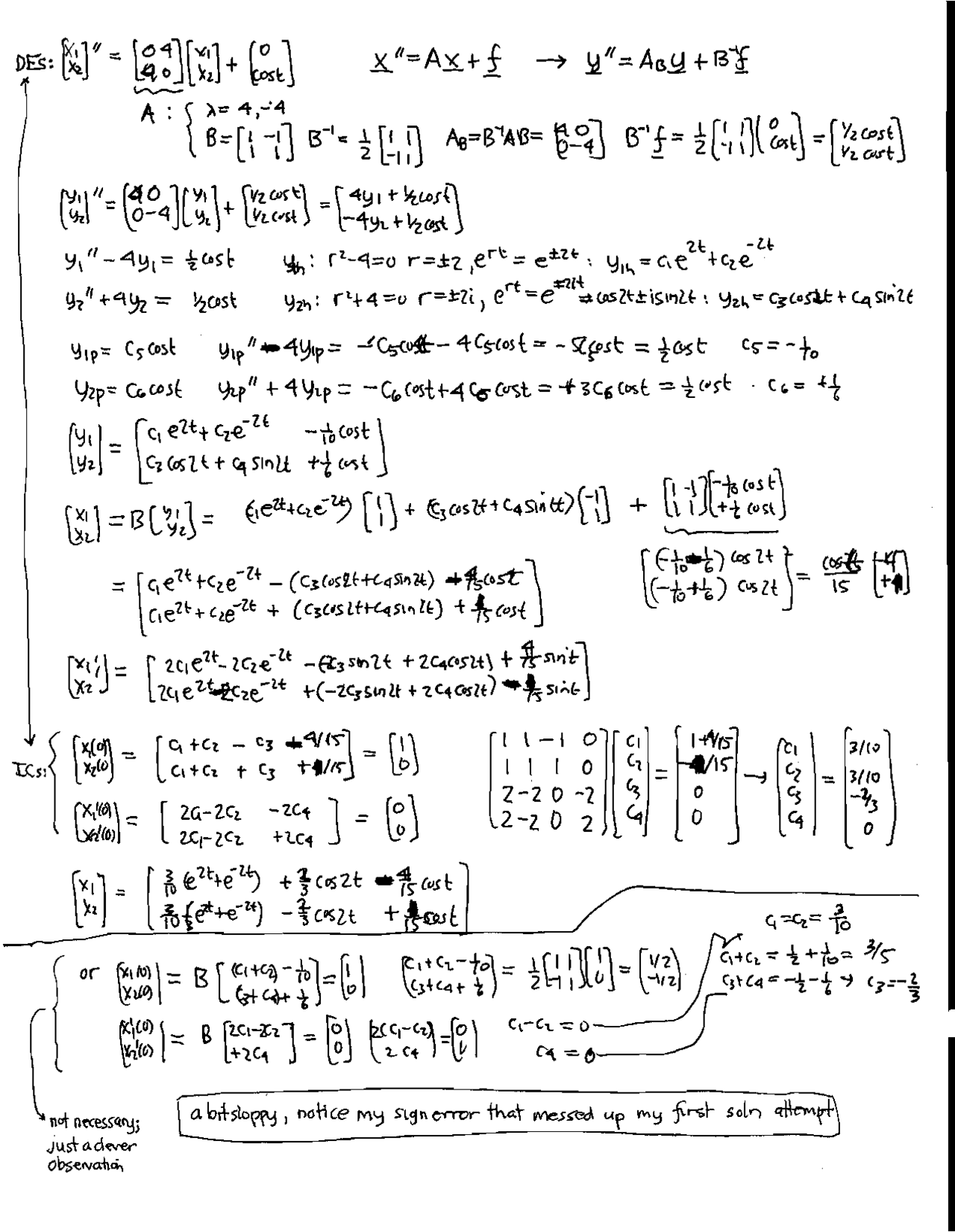 Notes On Differential Equations With Linear Algebra Mat 2705 Docsity