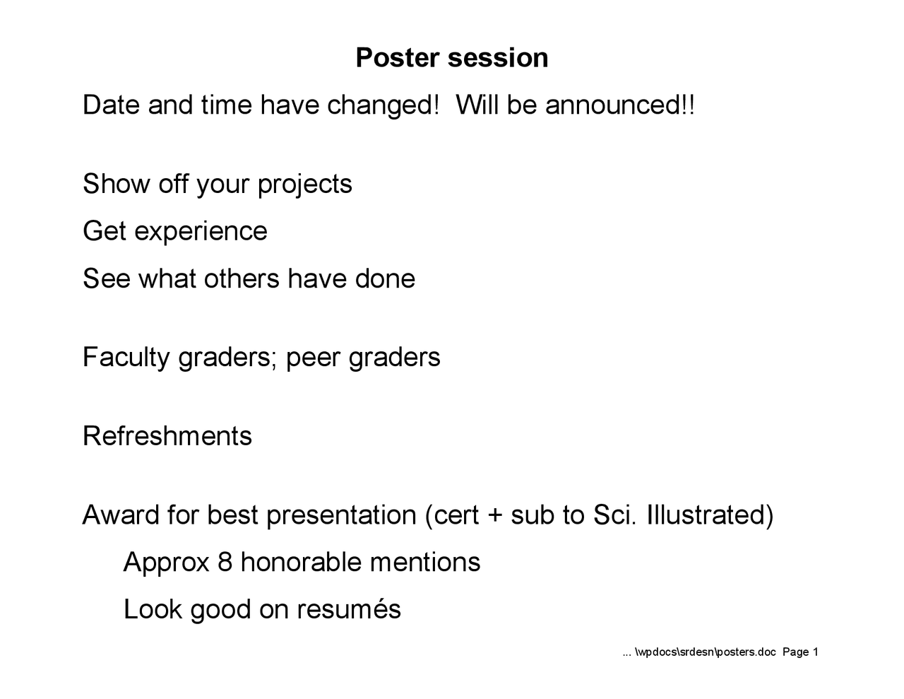 Poster Session Lecture Slides Phgn 471 Docsity
