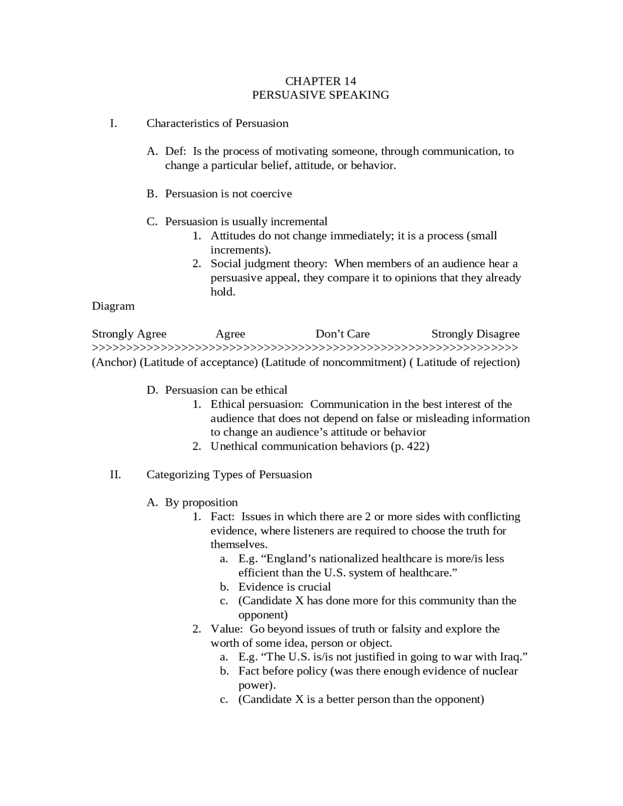 Persuasive Speaking Introduction To Human Communication Hcom 100 Docsity