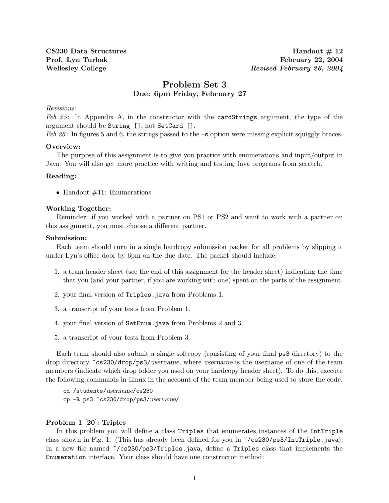 Lab Data Structures Assignment Iii Problems Solved Cs 230