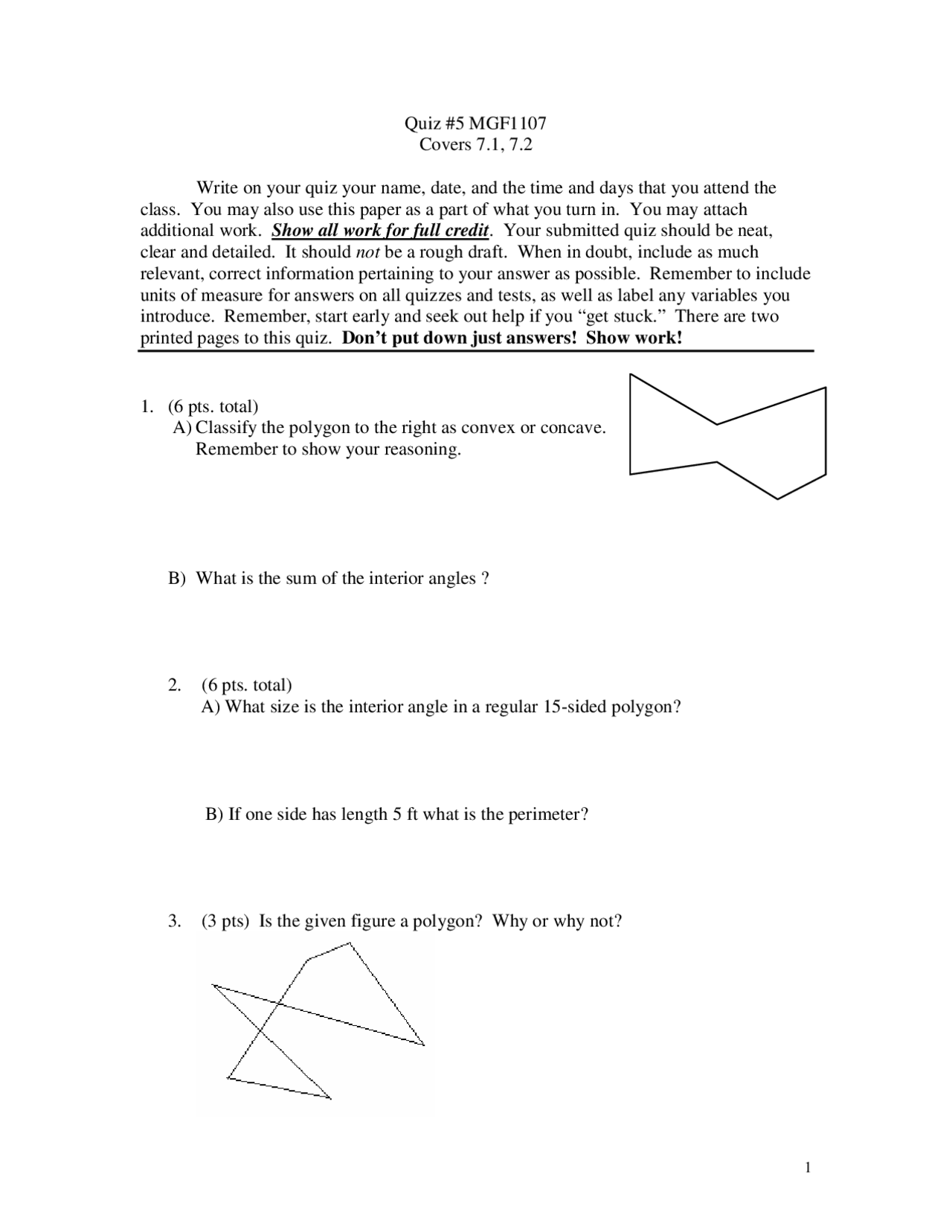 Quiz 5 For Math For Liberal Arts Mgf 1107 Quizzes Mathematics For