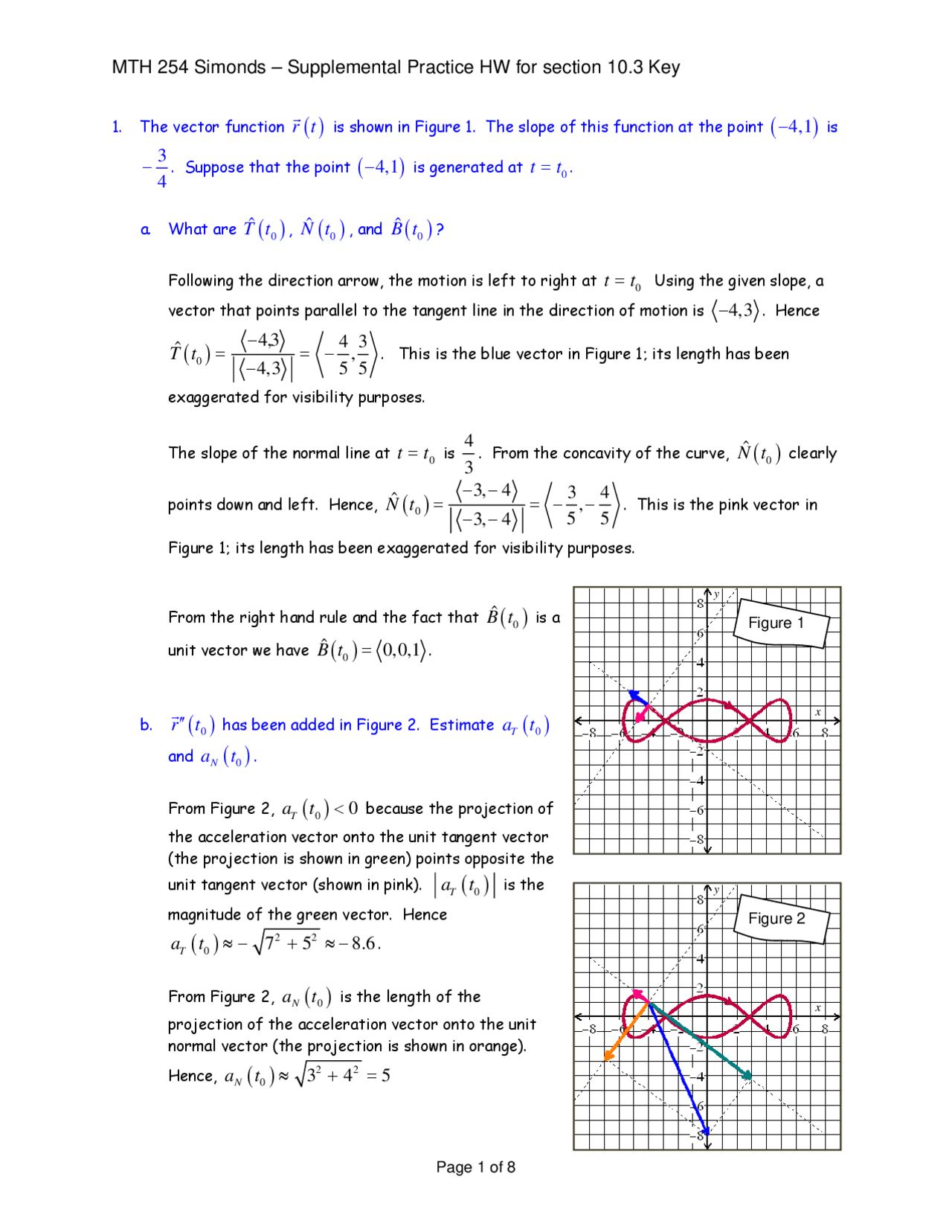 5 Solved Problems On Vector Calculus L Assignment Mth 254 Docsity