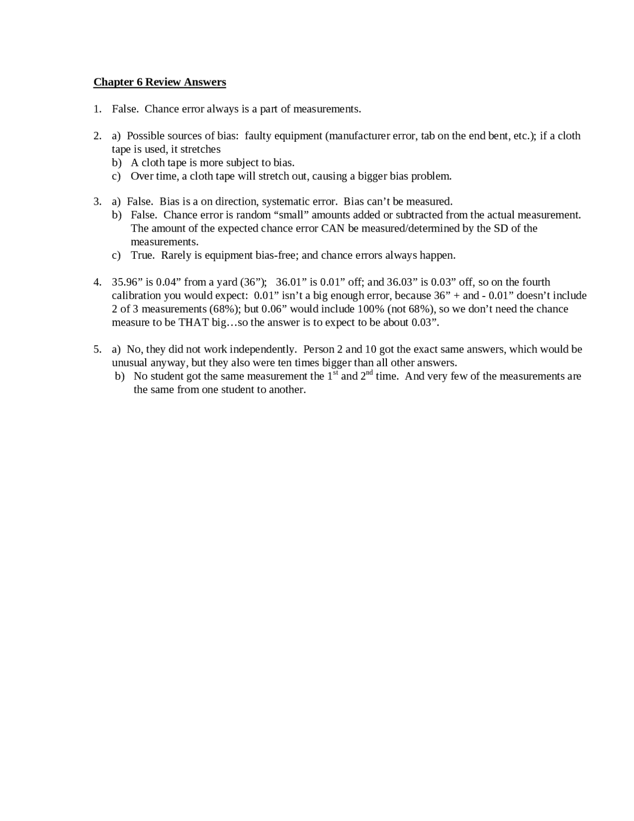 Elementary Probability and Statistics - Review Sheet | MTH 109 - Docsity