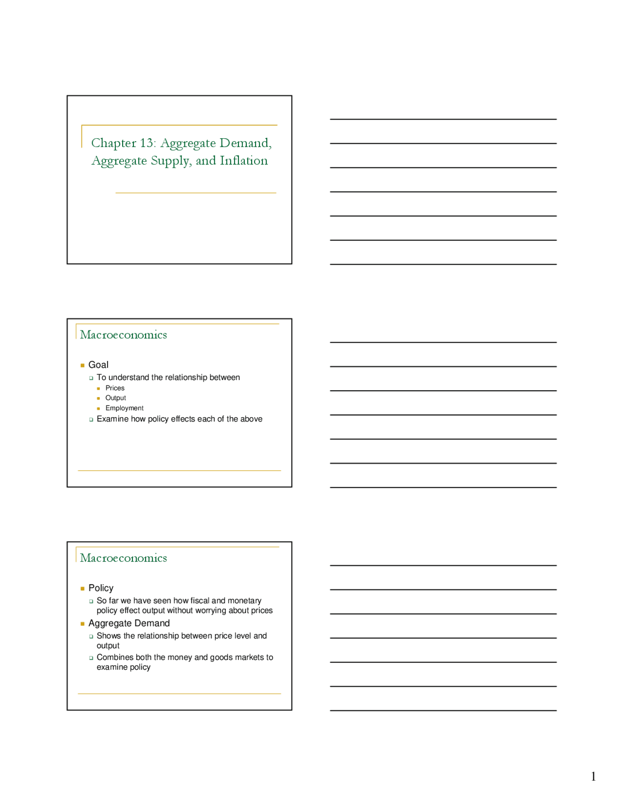 Aggregate Demand Aggregate Supply And Inflation Slides Ec 202
