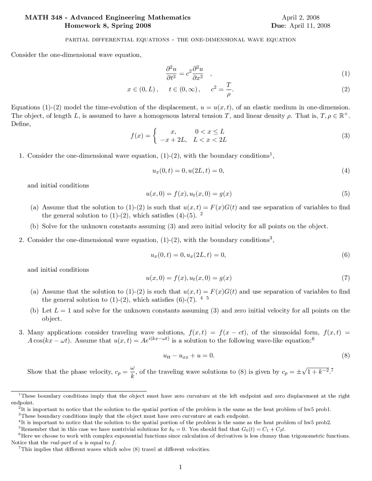 Advanced Engineering Mathematics Problem Set 8 Math 348