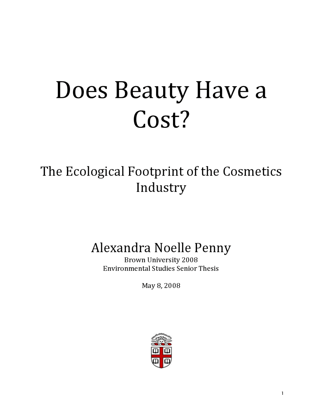 Does Beauty Have A Cost Courses Of Interest To Concentrators Php