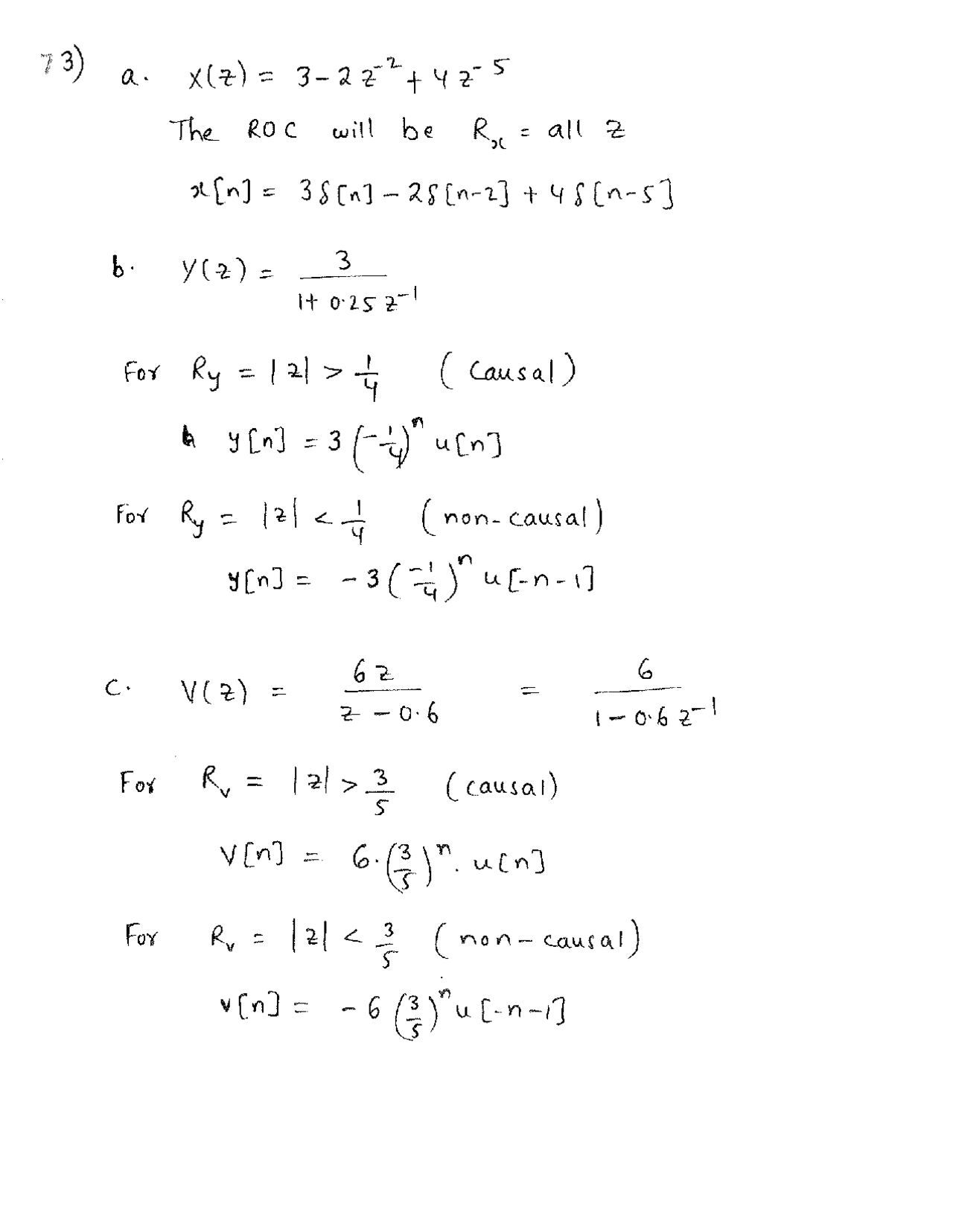 Notes On Discrete Time Signals System Assignment 11 Ece 3240 Docsity
