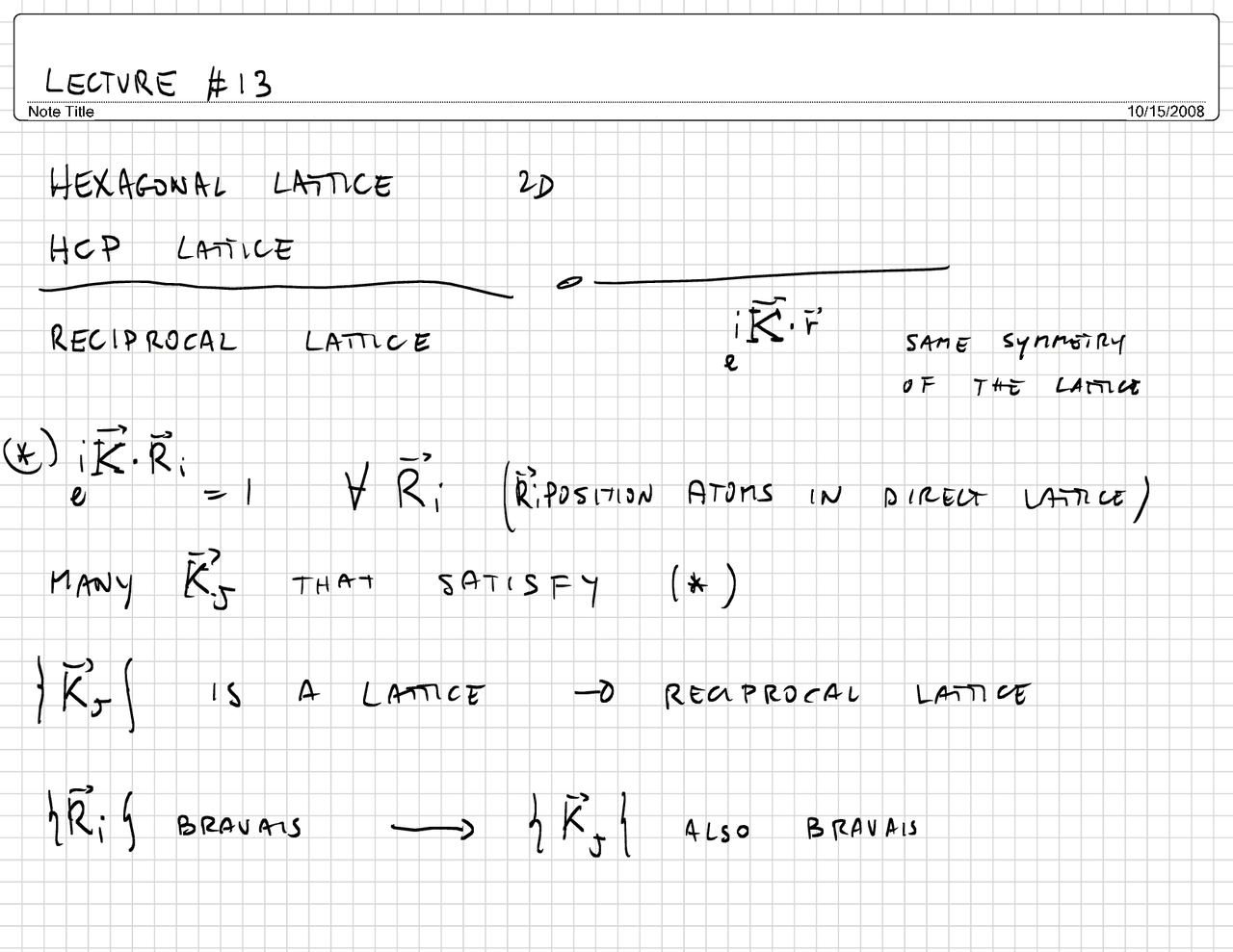 Hexagonal Lattice Hcp Lattice Lecture Handout Phy 491 Docsity