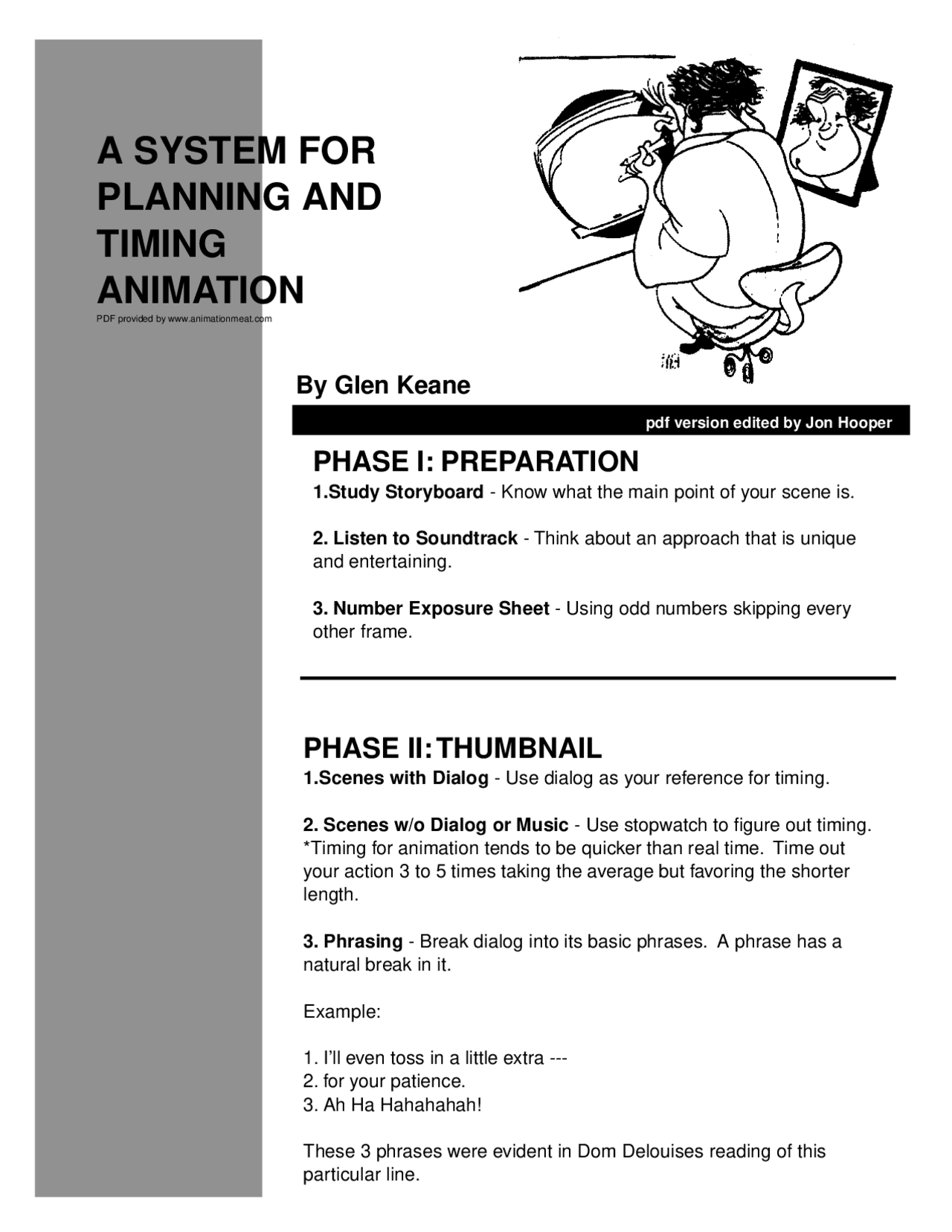 A System For Planning And Timing Animation Cs 215 Docsity