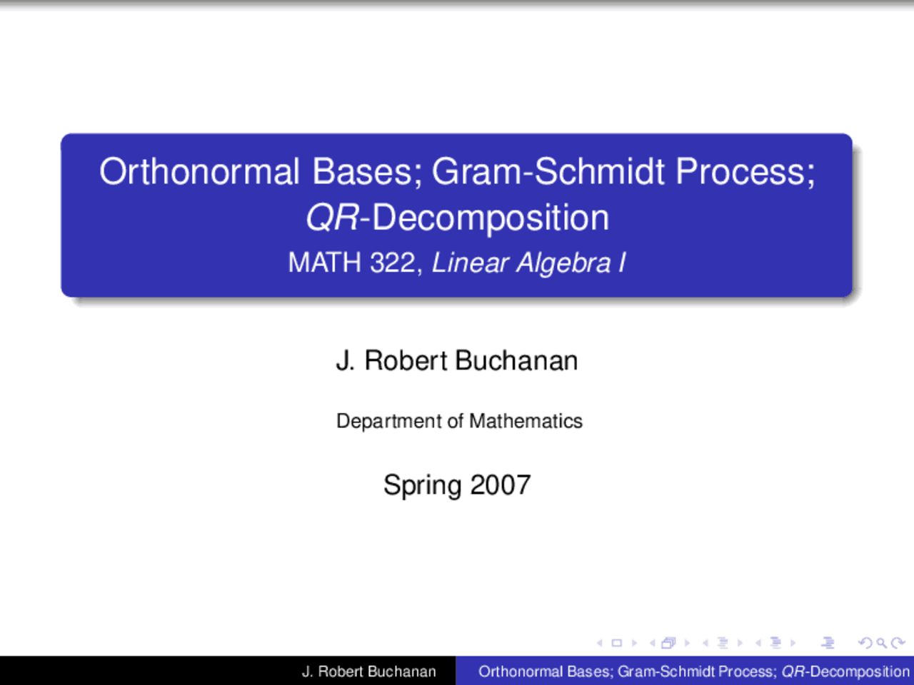 Orthonormal Bases Docsity