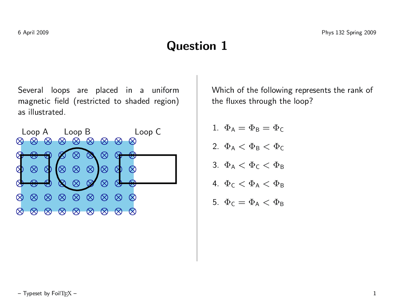 Quiz Answers For Electromagnetism And Optics Phys 132 Docsity