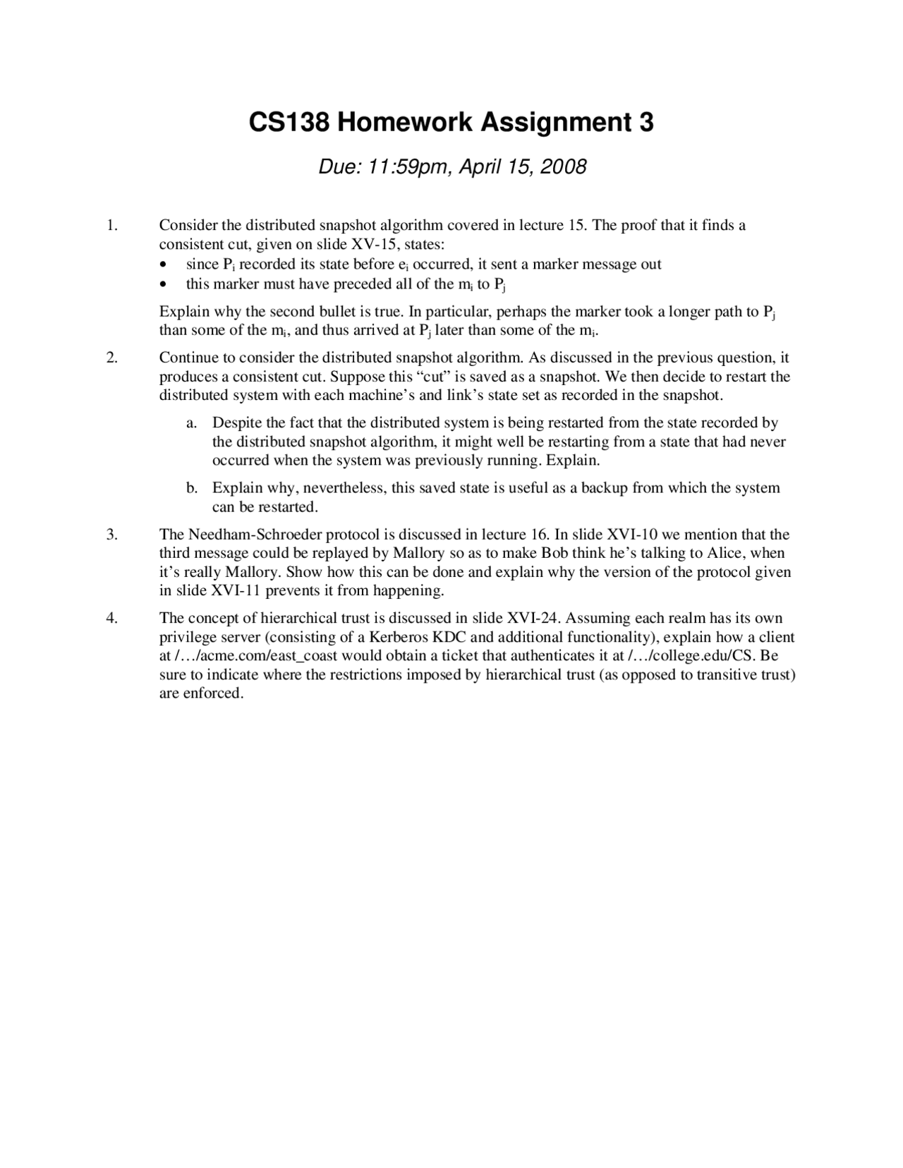 Homework 3 Questions Courses Of Interest To Concentrators East