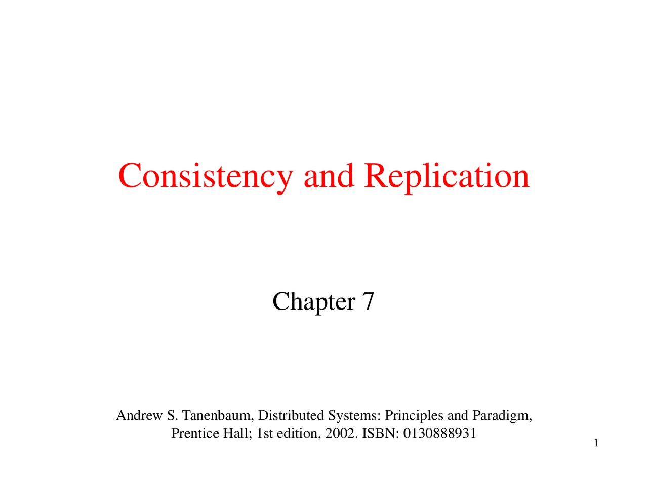 Consistency And Replication Lecture Notes Ece 6800 Docsity