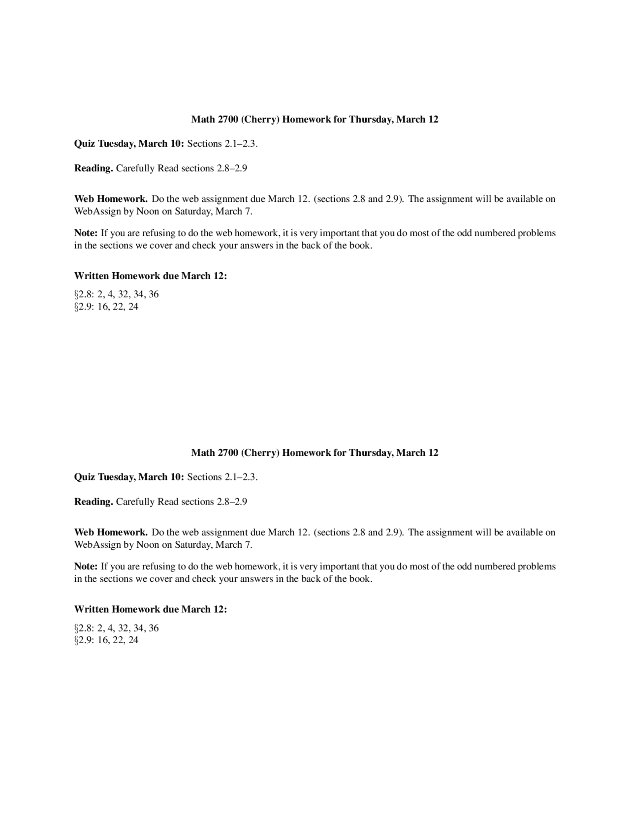An Introduction to Linear Algebra and Vector Geometry - Homework 3 ...