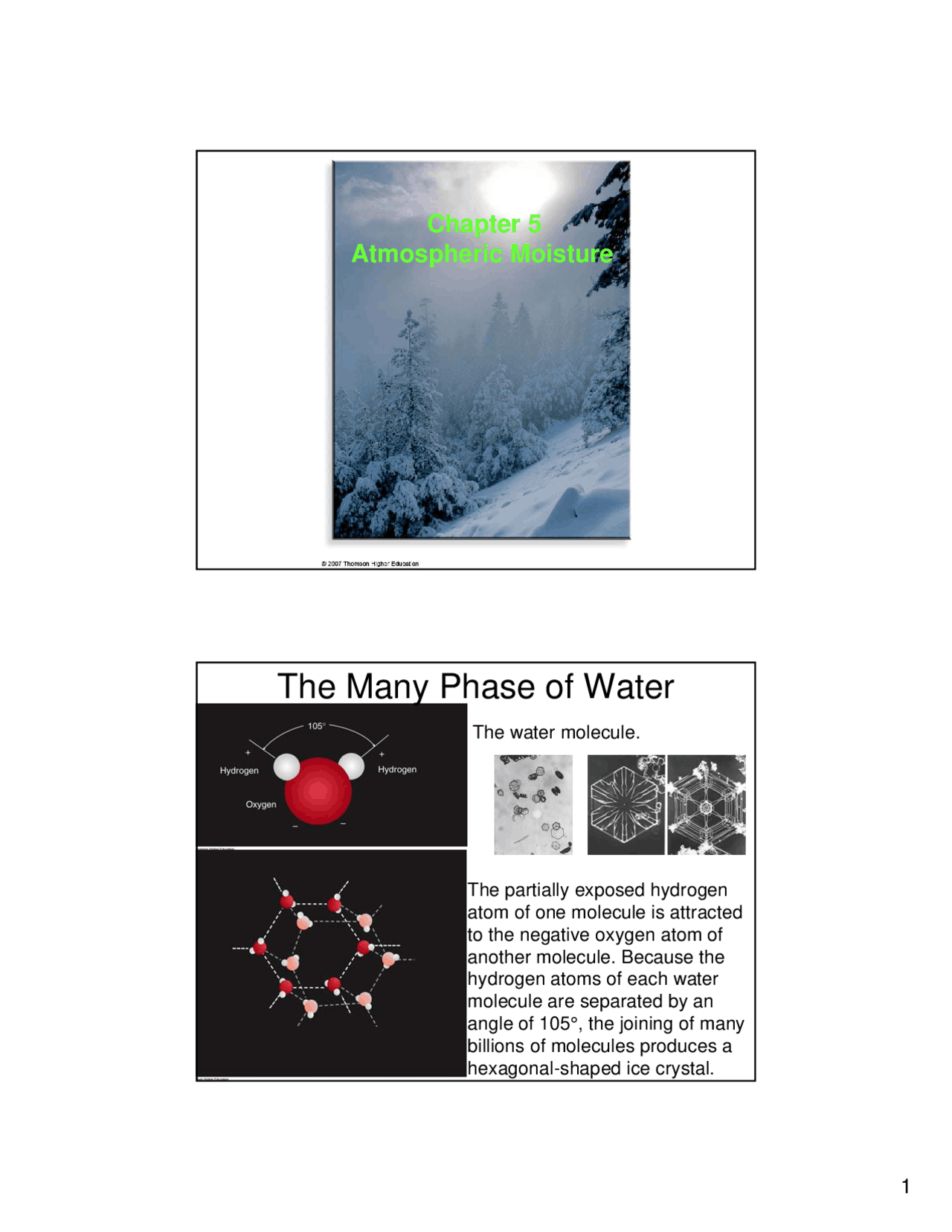 Atmospheric Moisture Lecture Slides Atsc 2000 Docsity