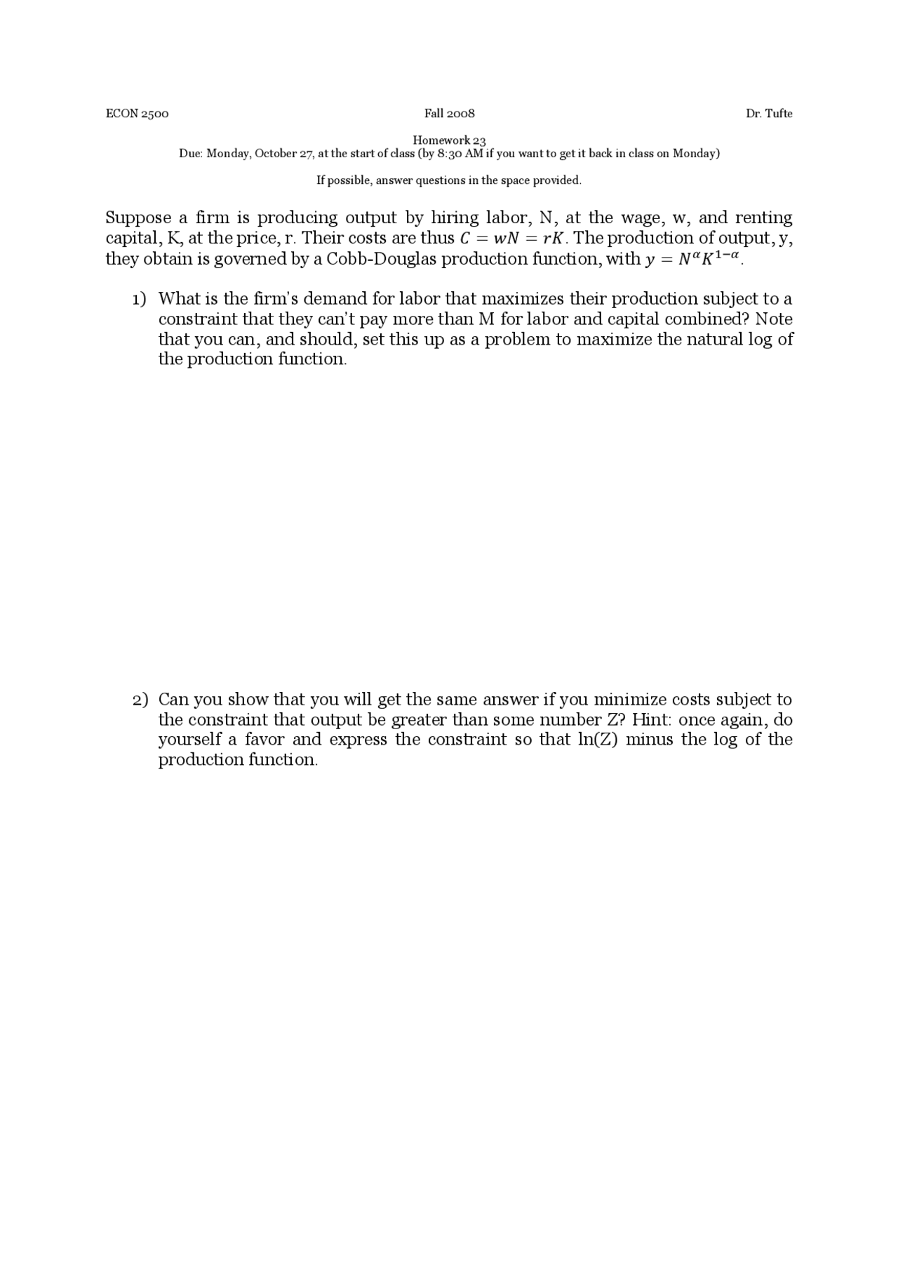 Homework 23 Problems For Quantitative Methods For Business And