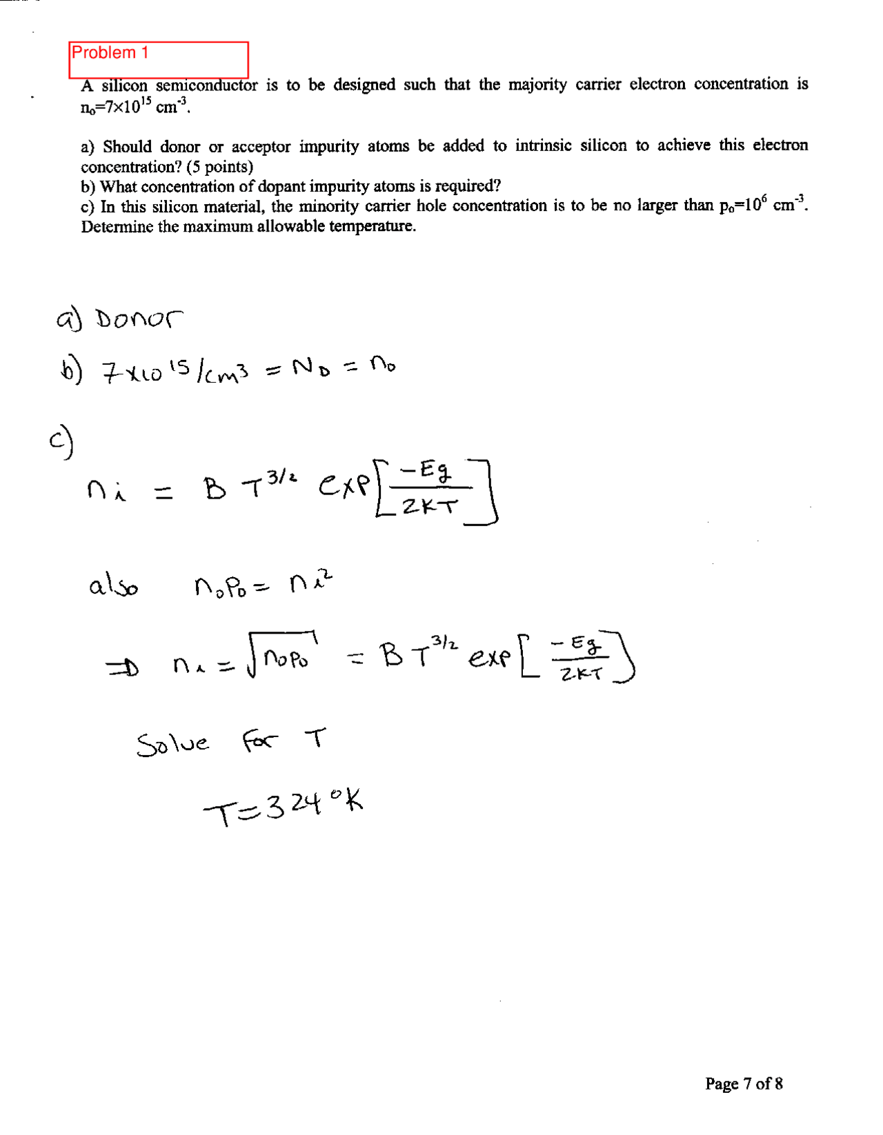Electronic Device Modeling Practice Problems For Assignment 2 Ece
