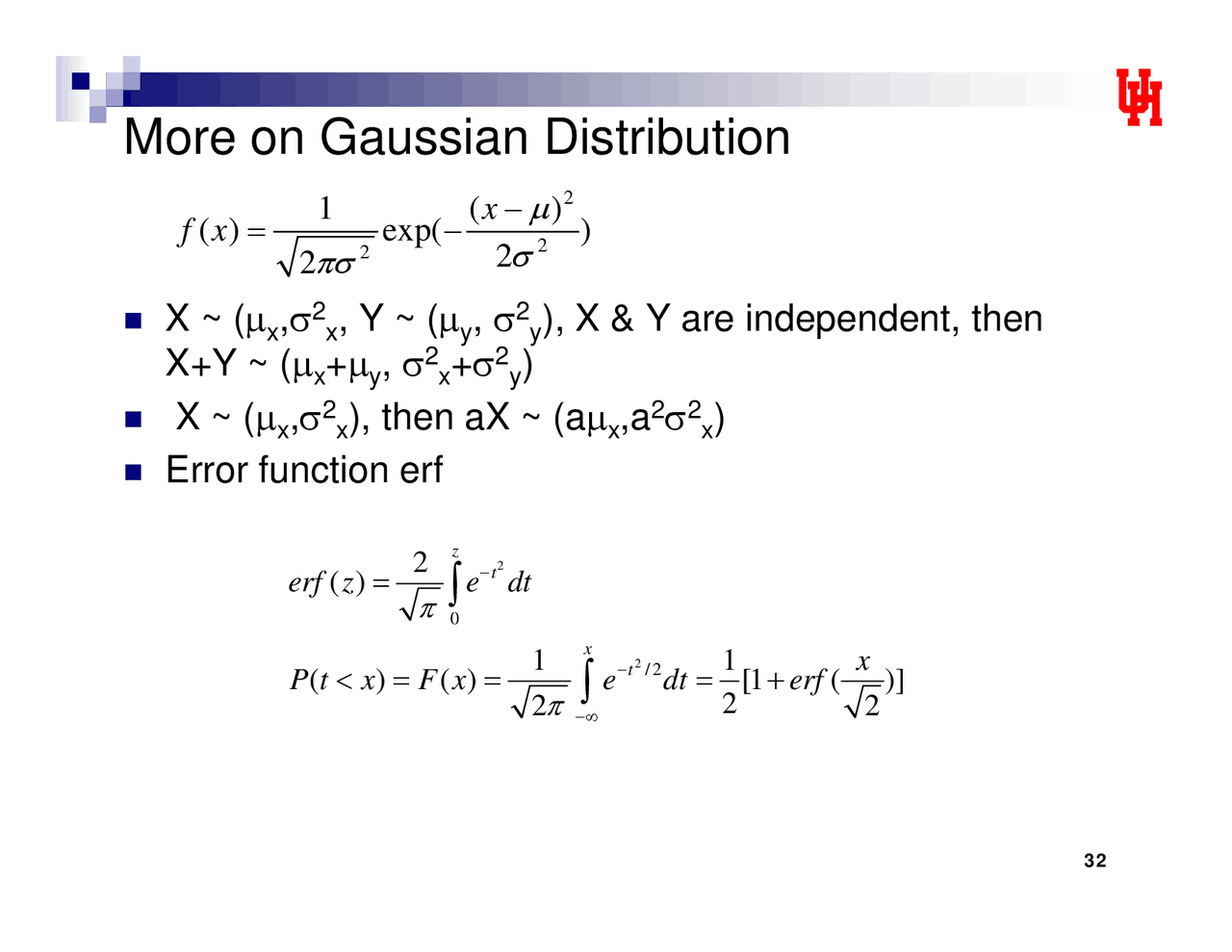 More On Gaussian Distribution Notes Cosc 6397 Docsity