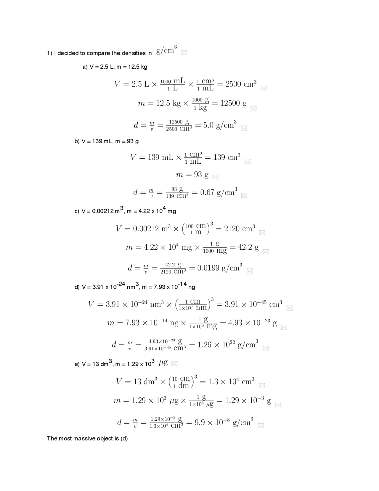 Problems With Solutions General Chemistry I Chem 121 Docsity