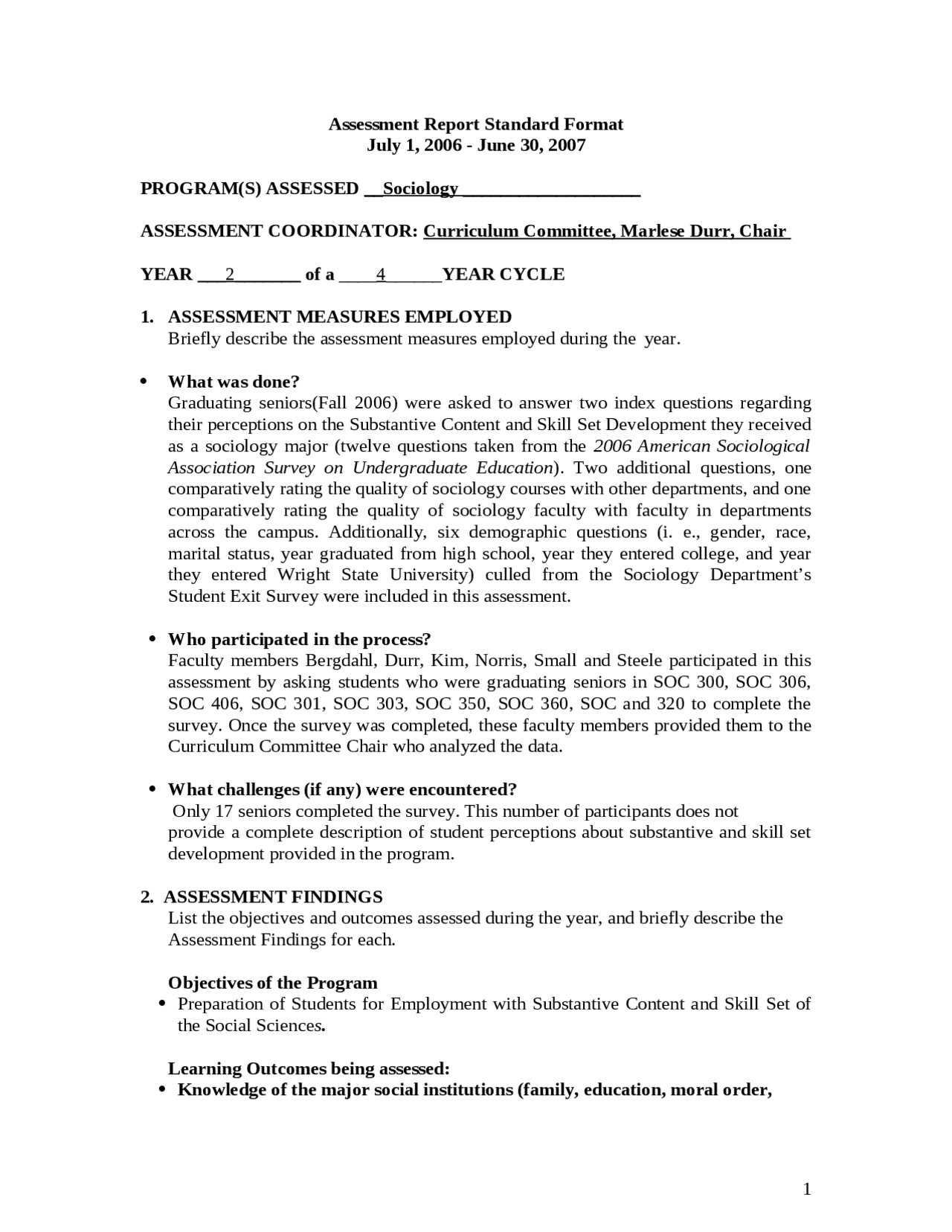 Assessment Report - Sociological Analysis | SOC 300 | Exams ...