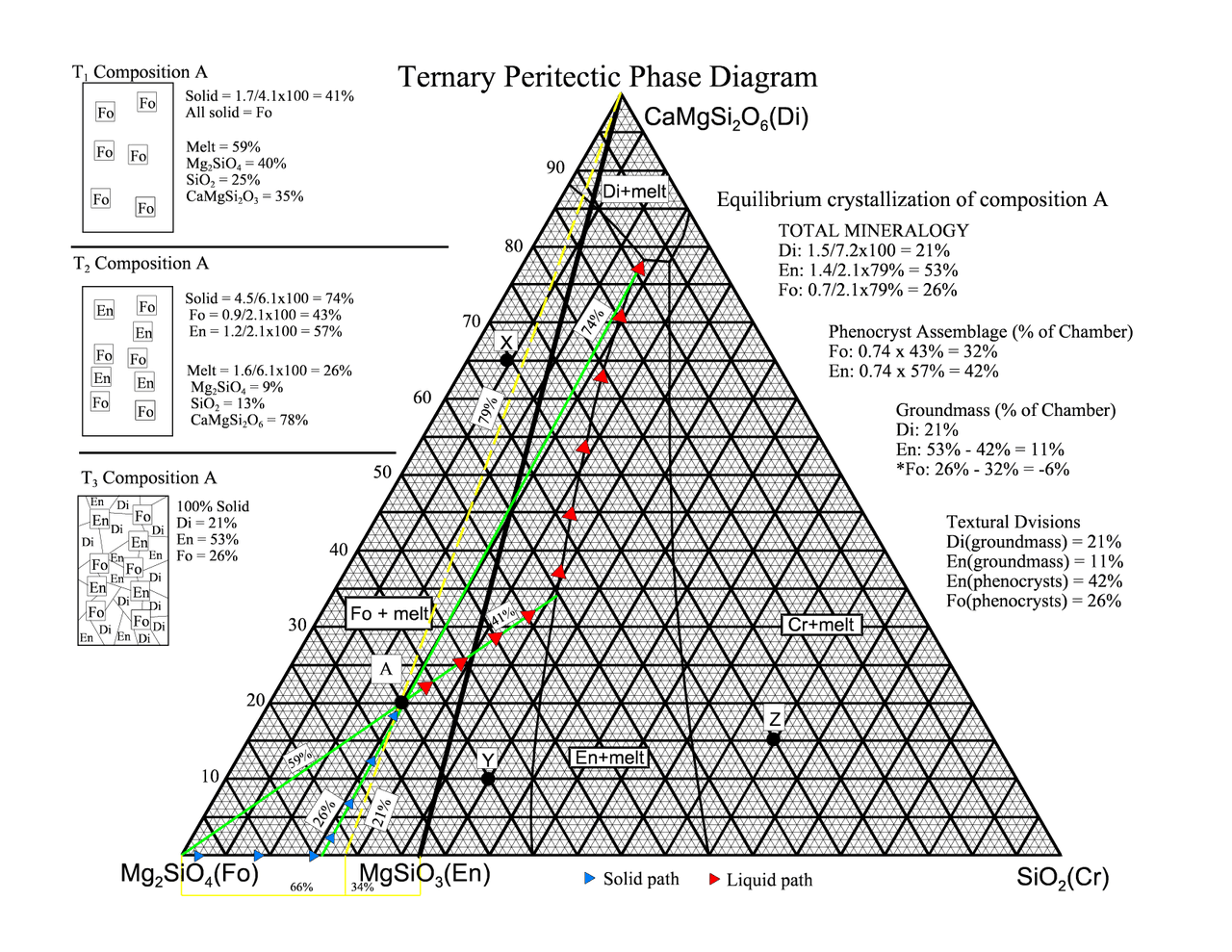 Ternary Peritectic Phase Diagram - Lecture Notes | GY 303 - Docsity