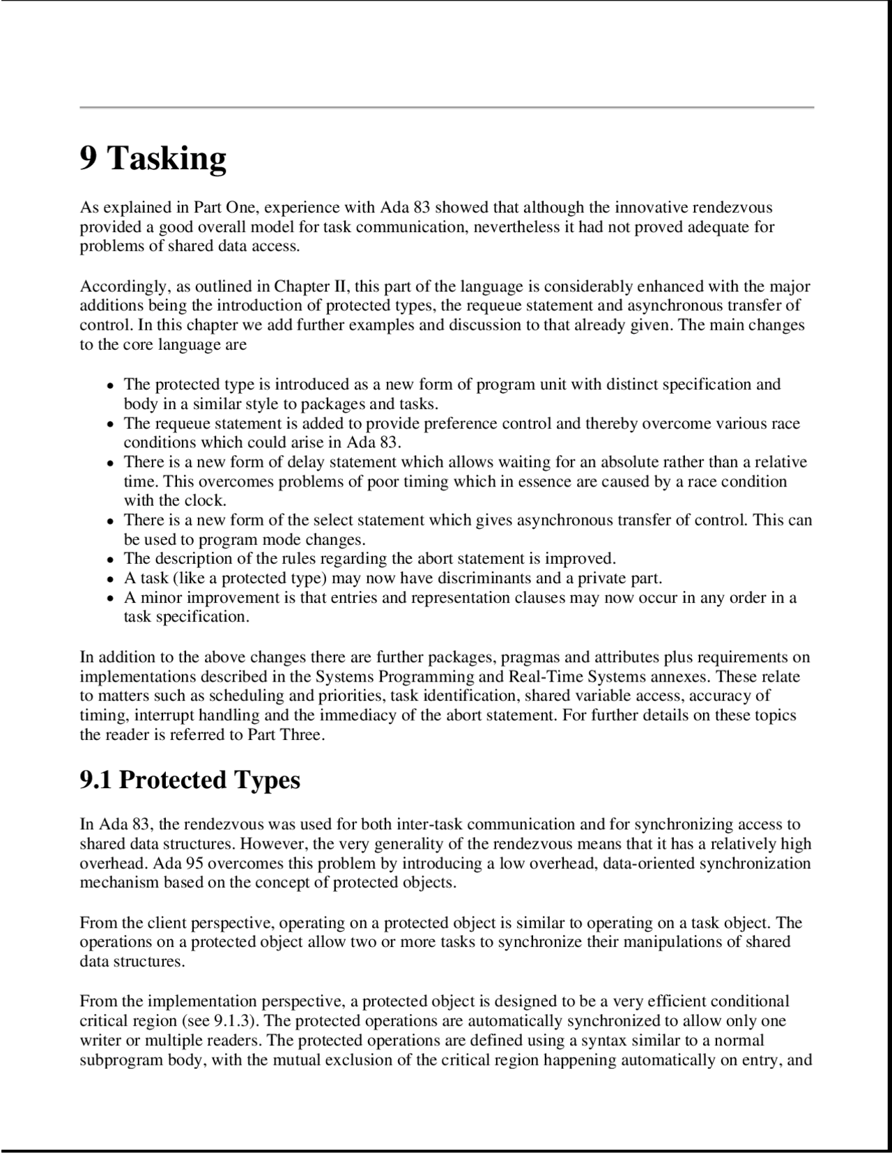 Protective Types Of Model On The Tasking Communication Cs 545 Docsity