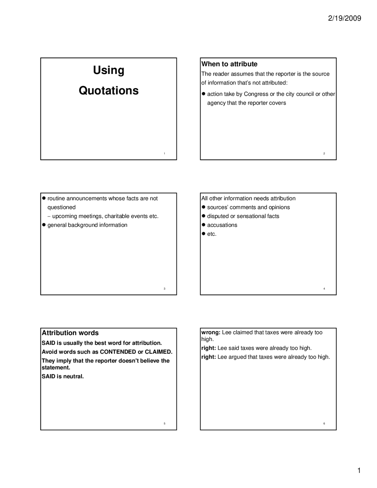 Using Quotations For Editing And Design Lecture Slides Comm 332