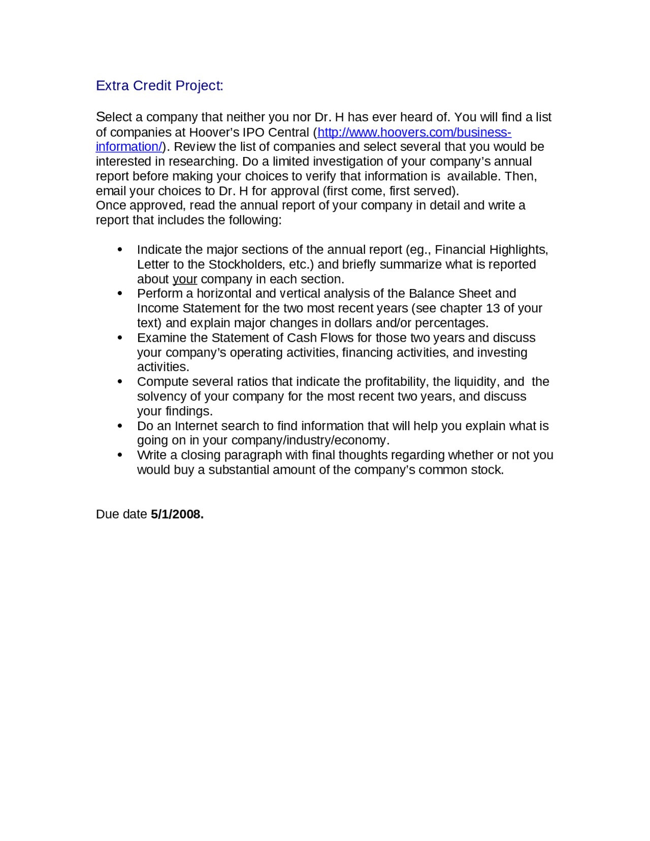 Final Project Report - Principles of Financial Accounting | ACC 1101 ...